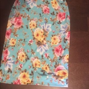 Skirts | Reserved Floral Skirt With Bow | Poshmark